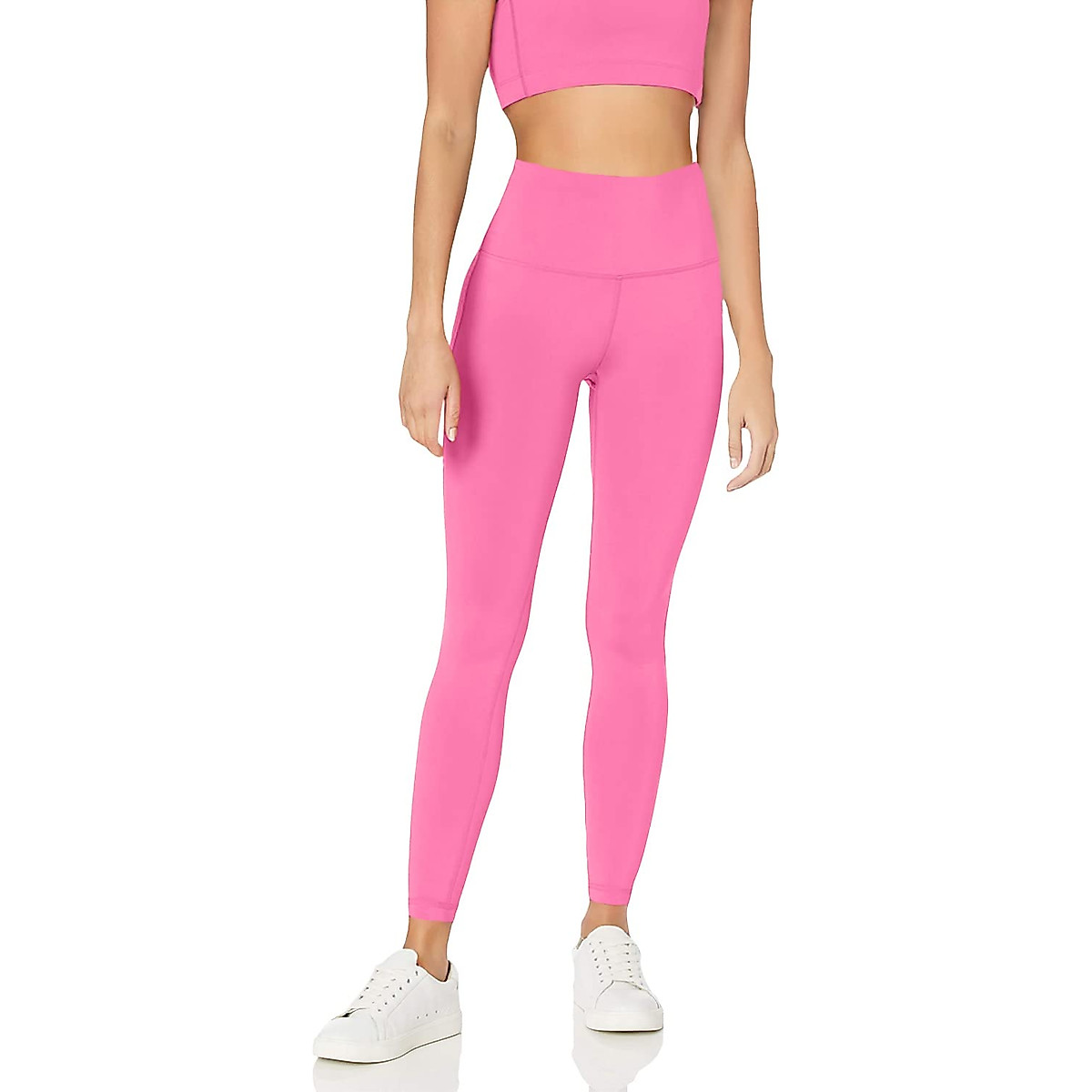Amazon Essentials Women's Active Sculpt High-Rise Full-Length Legging (Available in Plus Size), Bright Pink, Medium