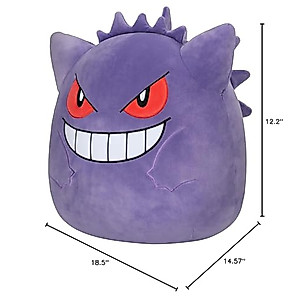 Squishmallows Pokémon 14-Inch Gengar Plush - Add Gengar to Your Squad, Ultrasoft Stuffed Animal Medium Plush, Official Kelly Toy Plush (SQPK00004)