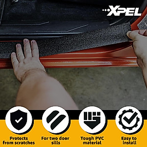 XPEL Black Universal Door Sill Guard (60" x 2.75") Paint Protection Film Kit