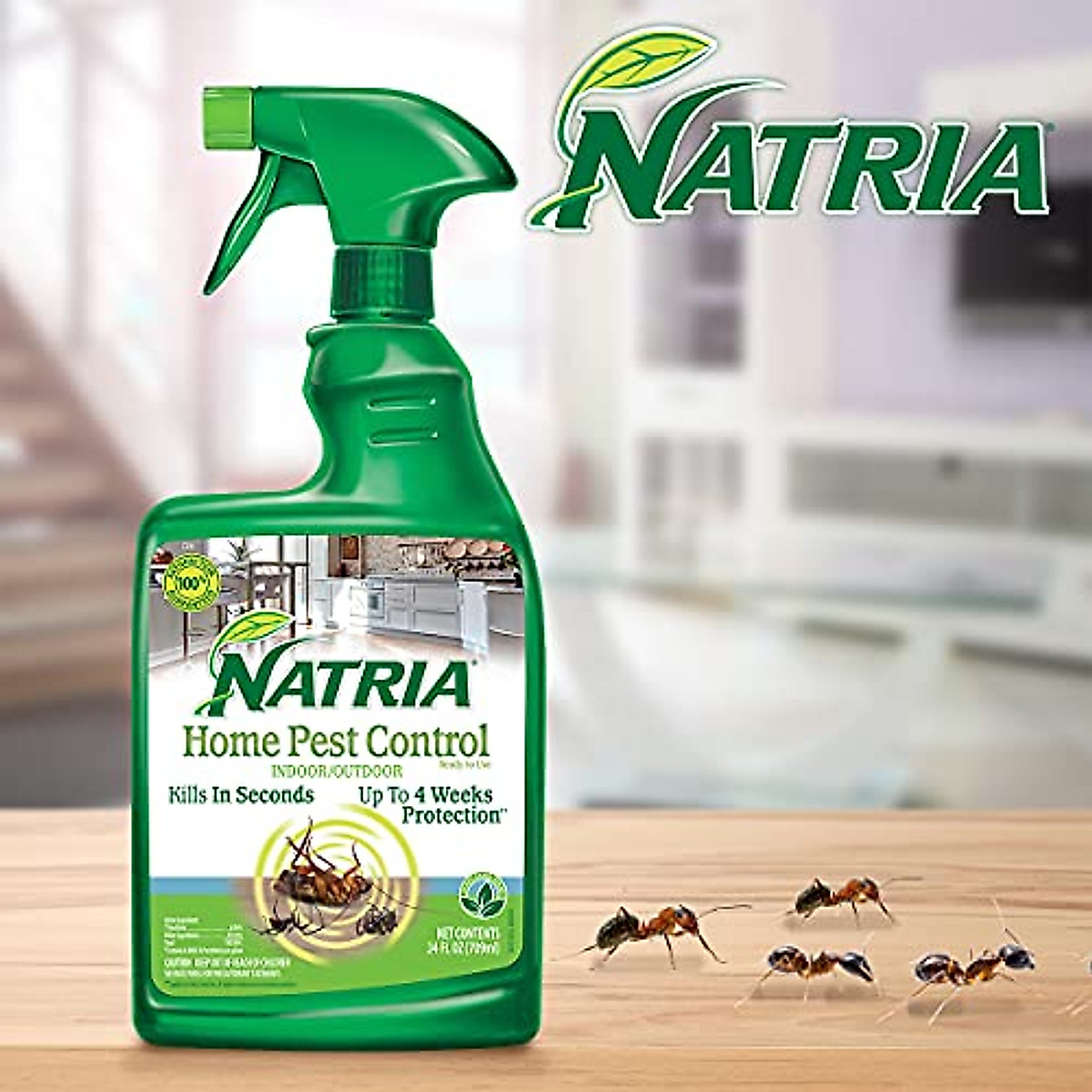 Natria 706260D Home Pest Control Bug Killer for Indoor and Outdoor, 24-Ounce, Ready-to-Use
