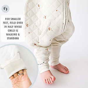 Tealbee DREAMSIE Toddler Wearable Blanket with Sleeves | Baby Sleep Bag Sack with Feet and Sleeves for Walkers and Walking Baby. TOG 1.2 Toddler Sleep Suit to Keep Warm (12M-2T)