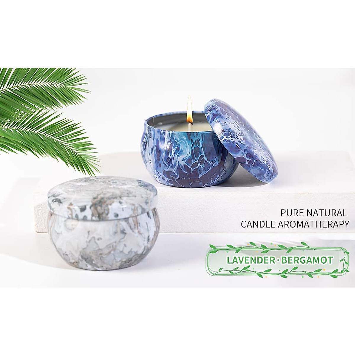 Scented Candles Gifts for Women,12 Pack Candles for Home Scented(Marble), Soy Scented Candles for Home, Aromatherapy Candle Gifts Set for Christmas Day, Birthday, Mothers Day