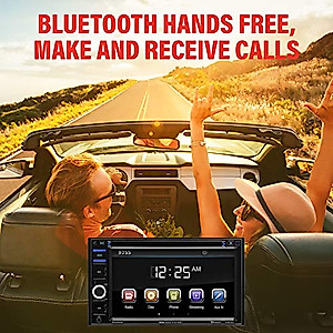 BOSS Audio Systems BV9364B Car Stereo DVD Player - Double Din, Bluetooth Audio/Hands-Free Calling, 6.2 Inch Touchscreen LCD Monitor, MP3 Player, CD, DVD, USB Port, SD, AUX Input, AM/FM Radio Receiver