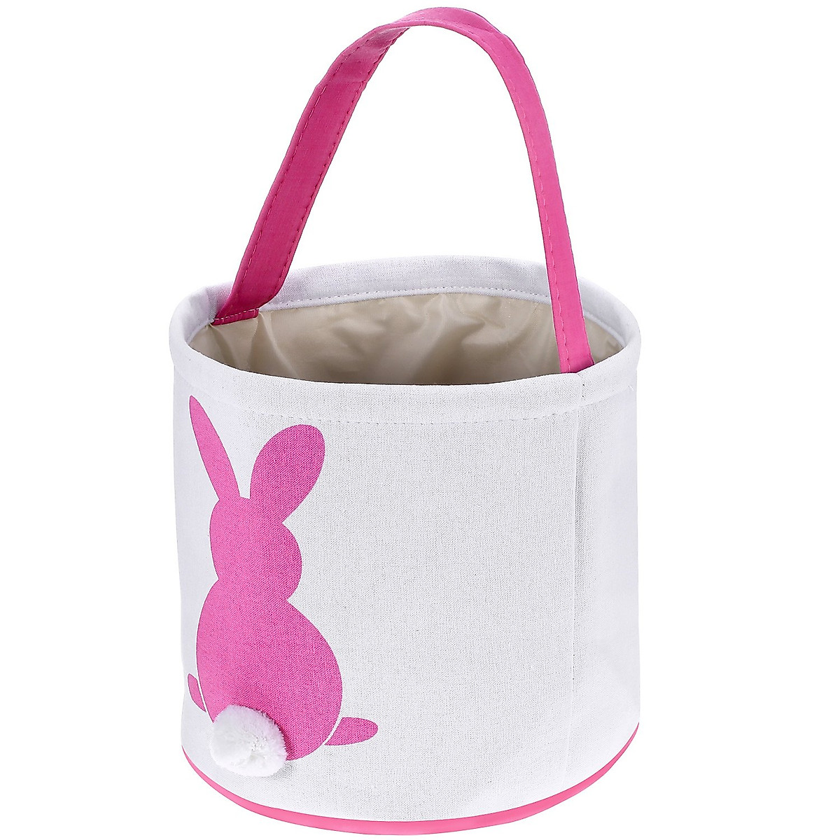 Frienda Easter Bunny Basket Gift Bags Rabbit Handbag Toys Bucket Egg Totes for Easter Hunt Party Favor Birthday Baby Shower DIY Use