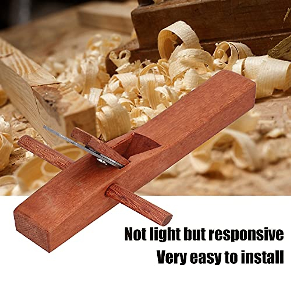 Hand Planer Hand Held Bench Wooden Carpenter Woodcraft Tool For Wood Planing Trimming, Surface Smoothing(400)
