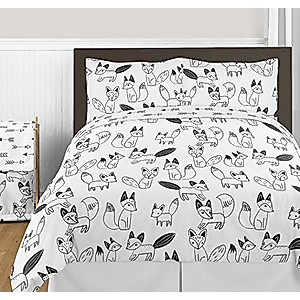 Baby Children Kids Clothes Laundry Hamper for Black and White Fox and Arrow Bedding Set