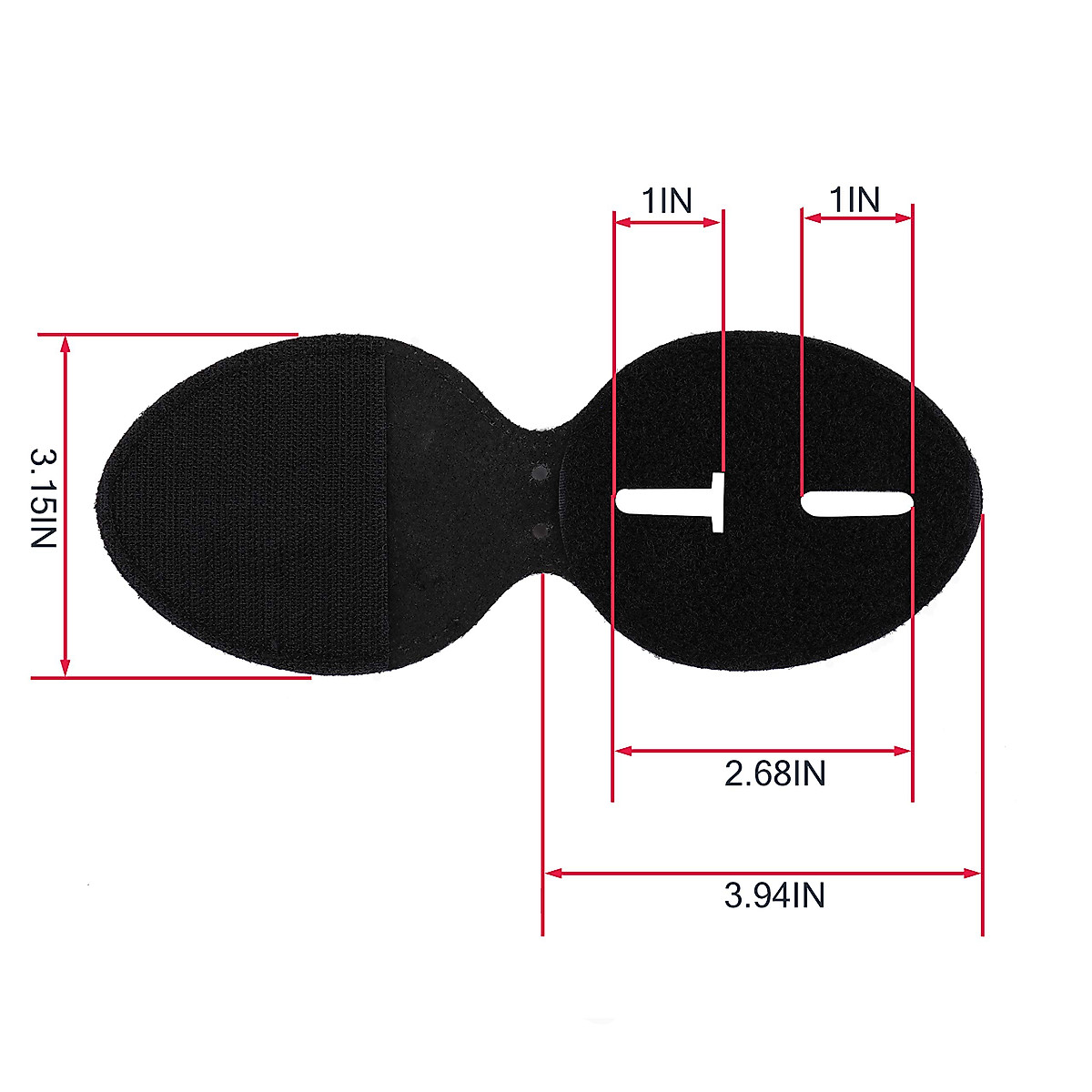 Cedilis 2 Pack Police Badge Holder with Metal Clip, Made of PU Leather, Professional Use for Law Enforcement, Universal, Free Neck Chain, Oval, Black, Badge Not Included