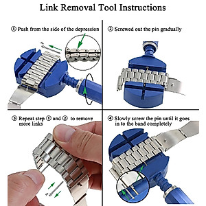 Lamshaw GT01 Smartwatch Band, Stainless Steel Metal Replacement Straps Compatible for Dirrelo GT01 / LETSCOM GT01 1.55" / Hamile Smart Watch/Fitpolo GT01 Smart Watch (Rose Gold)