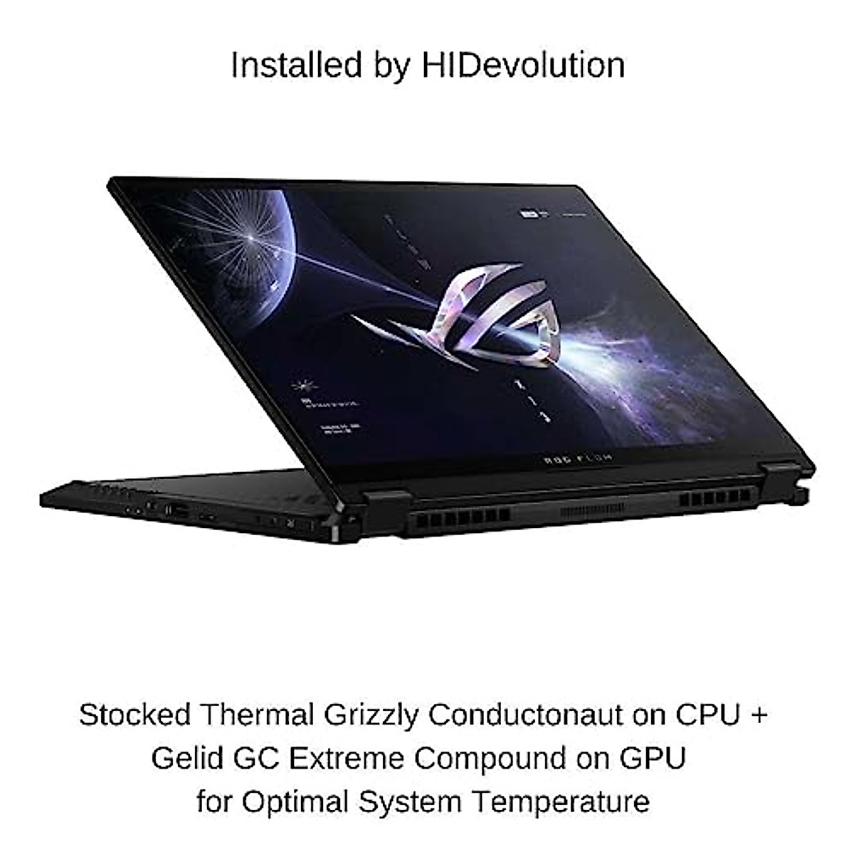 HIDevolution ASUS ROG Flow X13 GV302XI 13.4" WQXGA 165Hz, 4.0 GHz Ryzen 9 7940HS, RTX 4070, 32 GB LPDDR5 RAM, 2 TB PCIe SSD, Windows 11 Home