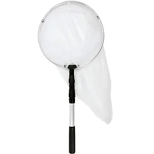 RESTCLOUD Butterfly Net with 12" Ring, 24" Net Depth, Handle Extends to 36 Inches (12" Ring, 36" Handle)