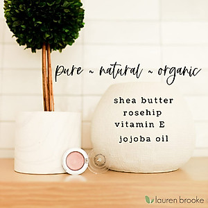 Lauren Brooke Cosmetiques Cream Eyeshadow | Natural Organic Eyeshadow, Richly Pigmented Eye Makeup, Creme Eyeshadow For Women (Rose Brown (Shimmer))