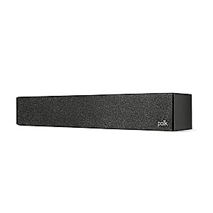 Polk Monitor XT35 Slim Center Channel Speaker - Hi-Res Audio Certified, Dolby Atmos & DTS:X Compatible, 1" Terylene Tweeter & Four 3" Dynamically Balanced Woofer, Wall-Mountable, Midnight Black