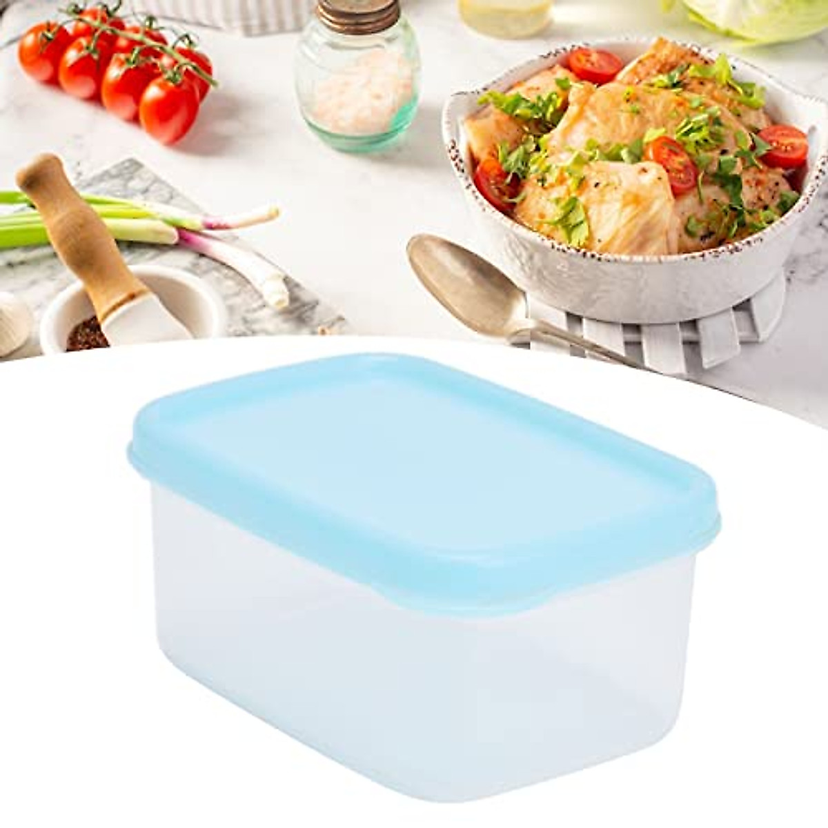 Refrigerator Produce Saver Bins, -18°-105° 200ml Food Containers Microwave Heating Containers Heat Preventing Food Grade Material for Preserve Food Heat Food