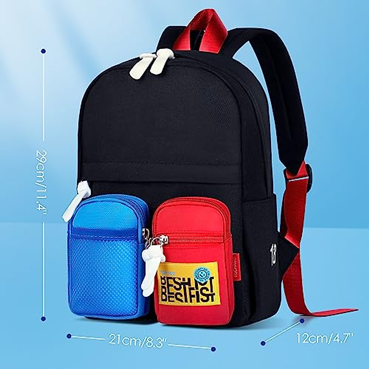 AOTOW Toddler Backpack for Preschool Boys Girls - Small Kids Bookbag Kindergarten Cute Daycare Back Pack Personalized Bagpack Child School Bags for little Kid 3-5 Years Old