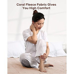 Heated Mattress Pad Twin Size Comfort Coral Fleece 10 Heating Levels & Auto Shut Off, Electric Bed Warmer Pad with Controllers, Up to 15" Deep Pocket, Machine Washable