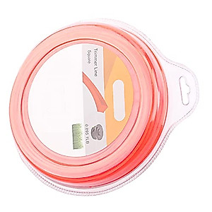 HONEYRAIN Heavy Duty 2.4 mm/.095" Square Nylon Trimmer Line for String Trimmer Garden Trimmer Brushcutter-1LB