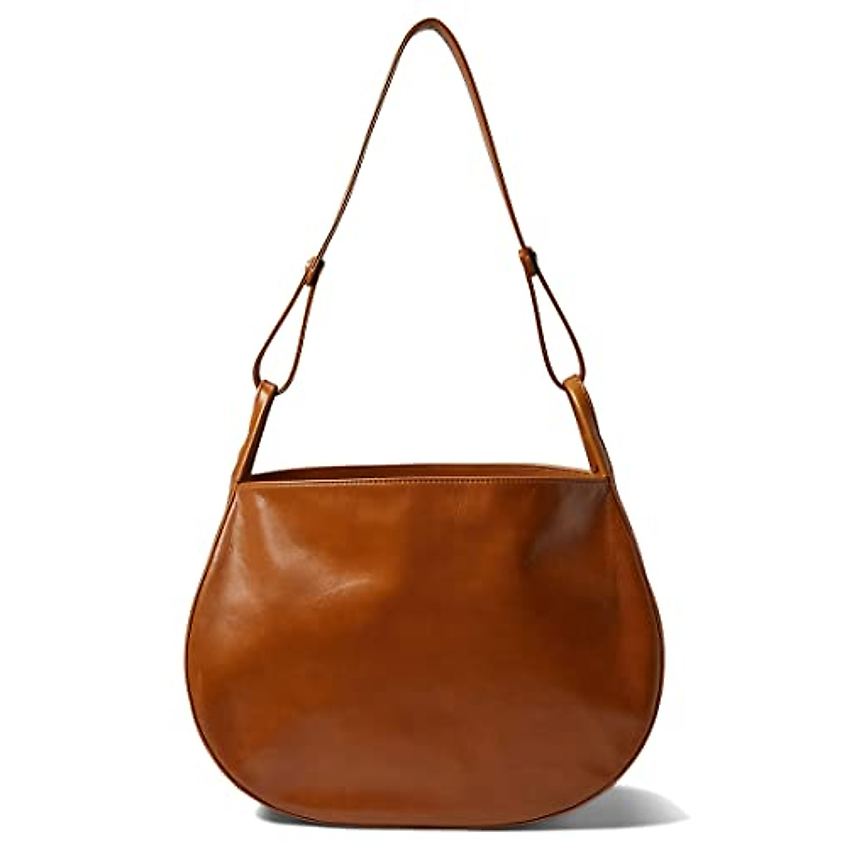 HOBO Arla Shoulder Bag for Women - Leather Construction with Magnetic Disc Closure, and Adjustable Crossbody Strap Truffle One Size One Size