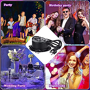 Therwen 3 Pcs Disco Ball Motor Heavy Duty Mirror Ball Motor 3RPM Slow Rotating Motor Disco Ball Rotator for 12-16" Mirror Ball and Under