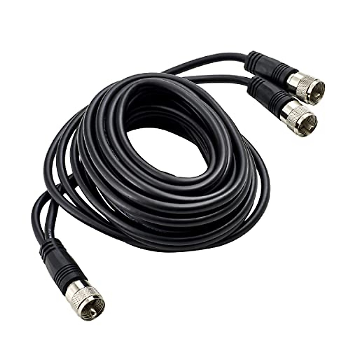 12' Dual Antenna Co-Phase Cable with PL-259 Conmnectors