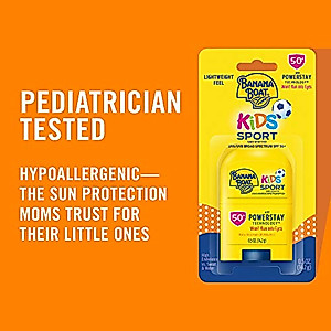 Banana Boat Kids Sport Broad Spectrum Sunscreen Stick with SPF 50, 0.5 Ounce
