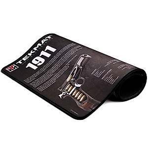 TekMat Ultra 20 Premium 15" X 20" 1/4" Thick Oil Resistant Non-Slip Waterproof Stitched Edges Handgun Cleaning Mat for use with 1911 | 1911 3D