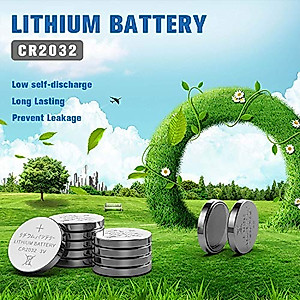 GutAlkaLi CR2032 Lithium 3V Battery, Electronic Coin Cell Button for Toys Calculators Watches (40 Pcs)