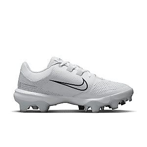 Nike Women's Hyperdiamond 4 Pro Molded Softball Cleats White | Black Size 5 Medium