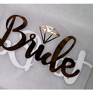 Rose Gold Print Bride To Be Veil Bachelorette Party Supplies Bridal Shower Decoration Accessories Gift Engagement Decoration