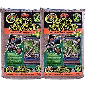 DBDPet 's Bundle 2 Pack Zoomed Eco Earth Loose Coconut Fiber Reptile Substrate 8 quarts | by Zoomed & Includes Attached Pro-Tip Guide
