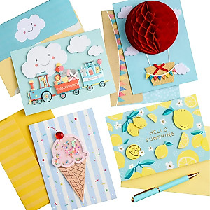 Burgoyne Handmade Embellished Decorative All Occasion Greeting Card Collection with Keepsake Box - 30 Count