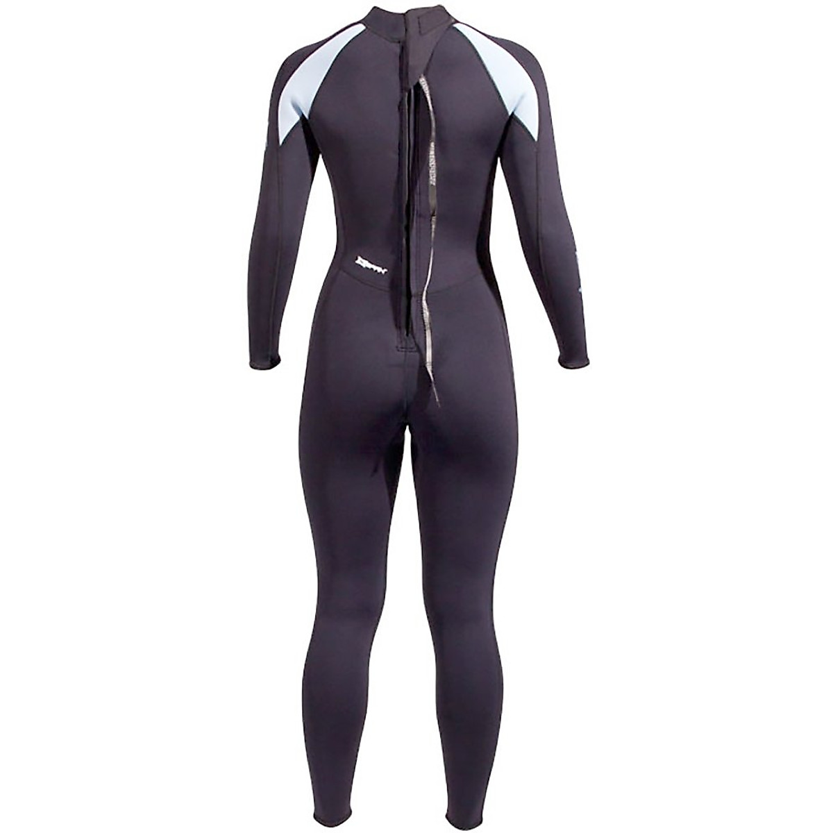 NeoSport Wetsuits Women's XSPAN 5mm Full Jumpsuit, Powder Blue Trim, 10 - Diving, Snorkeling & Wakeboarding