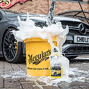 Meguiar's ME RG203 Yellow Large Car Wash Bucket 5US Gallon