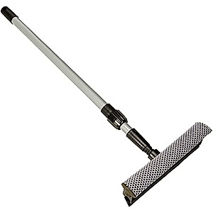 Carrand 9046 8" Squeegee with 36" Steel Extendable Handle, Gray