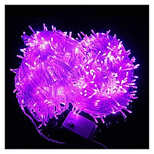 ZBM--ZBM Solar LED Fairy String Lights Outdoor, (100 LED~500 LED 8 Modes) 12m Copper Wire Solar Garden Lights Waterproof For Halloween Christmas Tree Garden Home Wedding Party Rope Lights luces de had