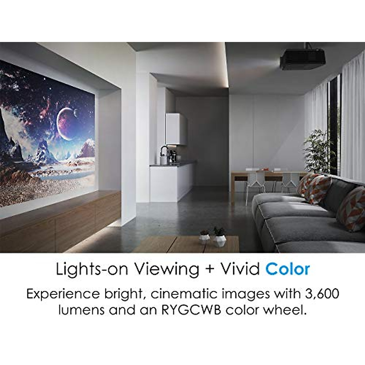 Optoma HD146X High Performance Projector for Movies & Gaming | Bright 3600 Lumens | DLP Single Chip Design | Enhanced Gaming Mode 16ms Response Time