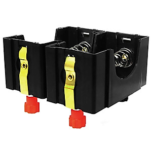 E-outstanding Battery Holder 2PCS D Size Battery Case Used for Physics Laboratory School Electronic Experimenting