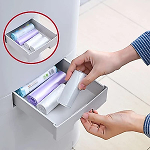 MFCHY Kitchen Trash Can Classify Living Room Dry and Wet Separation Large Trash Garbage Bin