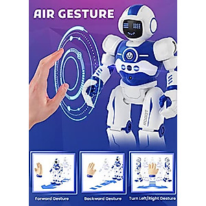 EduCuties Robot Toys for Kids,Programmable Remote Control Smart Walking Dancing Robot Toy Gift with Gesture & Sensing for Age 4 5 6 7 8 9 10 Year Old Boys for Birthday Gift Present