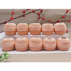 S2J Lot of 10 Pcs Cotton Thread Anchor Crochet Tatting Embroidery Ball Yarn