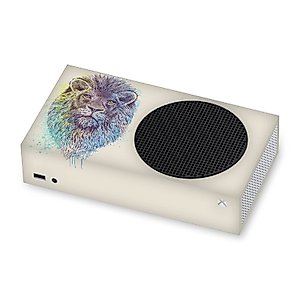 Head Case Designs Officially Licensed Rachel Caldwell Lion Art Mix Vinyl Sticker Gaming Skin Decal Cover Compatible With Xbox Series S Console