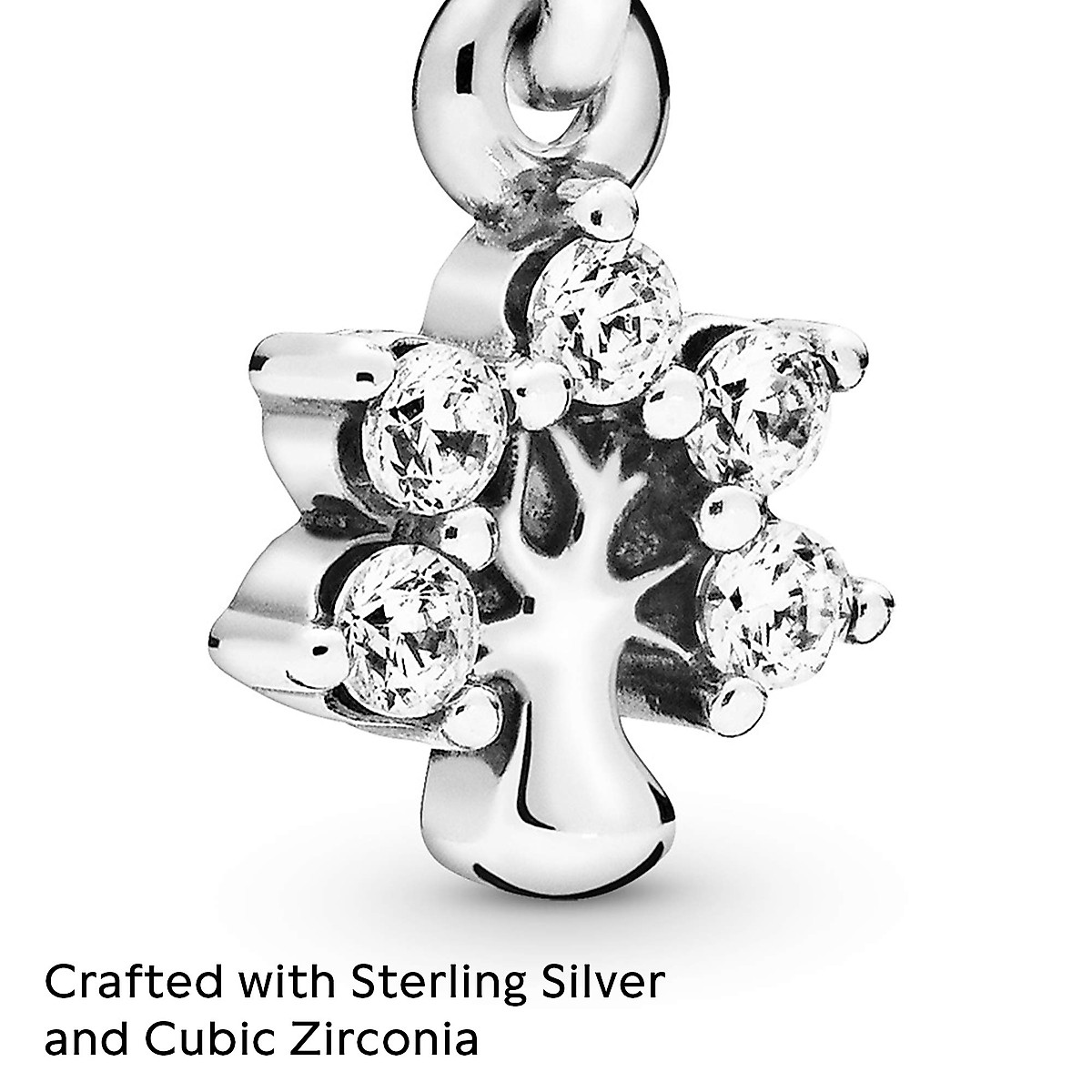 Pandora ME Jewelry Tree Dangle Cubic Zirconia Charm in Sterling Silver