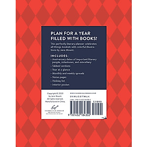 Bibliophile 2021 12-Month Planner: (Weekly Agenda of Miscellany for Book Lovers, Yearly Calendar for Writers)