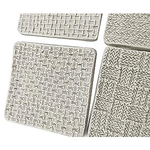 Fondant Impression Mat, Sweater Texture Design Silicone Cake Decorating Supplies for Cupcake Wedding Cake Decoration