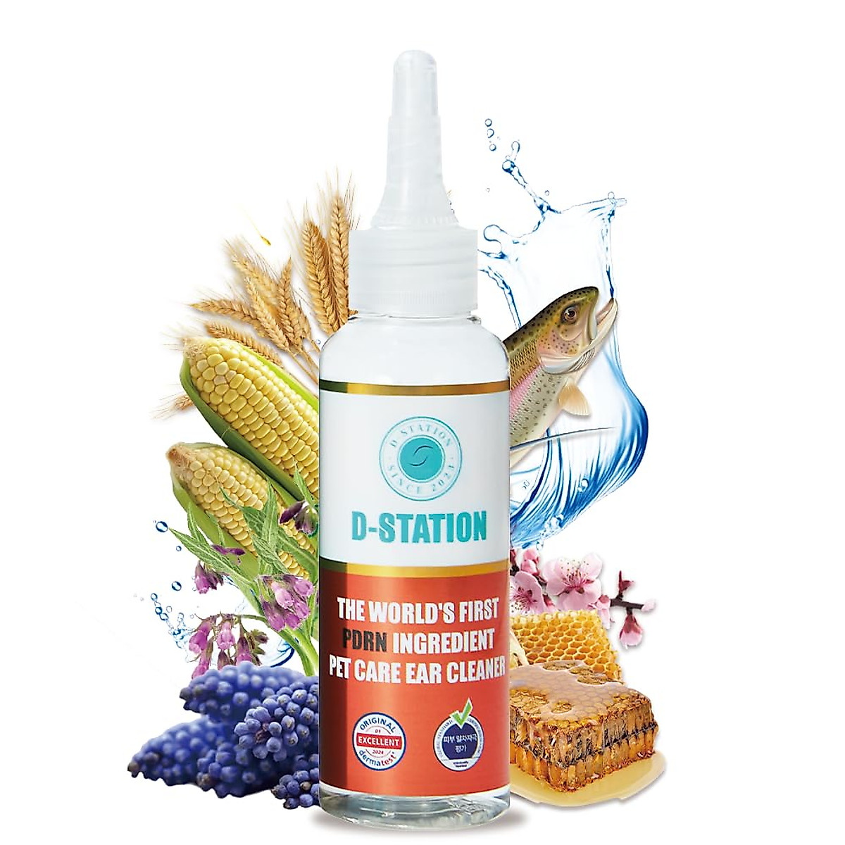 D-STATION PDRN OTIC Ear Cleaner is formulated with Premium PDRN to Soothe itching, Reduce Inflammation, and Keep Ears Clean While Promoting Healthy Ear Skin. Suitable for Dogs & Cats of All Ages. 4oz
