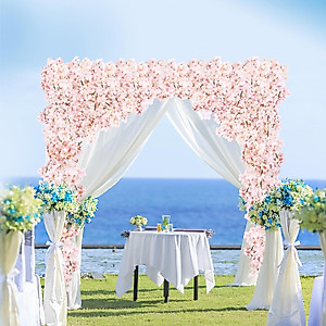 Sggvecsy Cherry Blossom Garland Artificial Cherry Flower Vines 4 Pack Hanging Silk Flowers Garland for Home Wedding Garden Party Arch Office Decor (Pink)