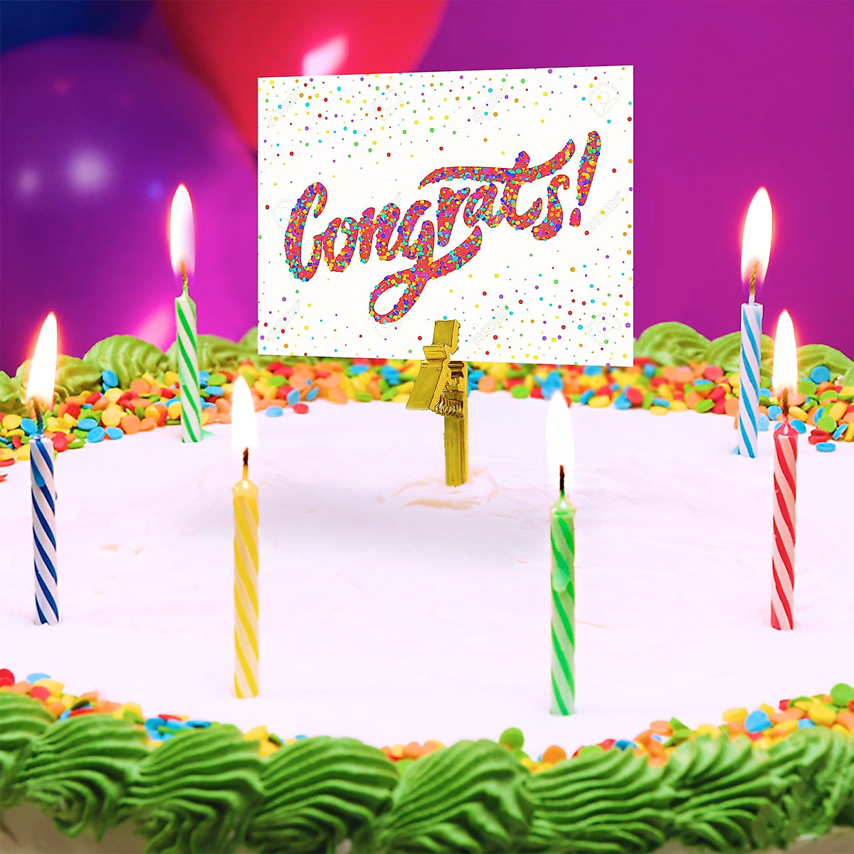 BEST PARTY EVER! Cash Stash Cake Surprise, Pull Out Money Box for Birthday Cake, Holds 40+ Bills, Happy Birthday Cake Topper, Includes Cake Cutter for Easy Use, 1 Count