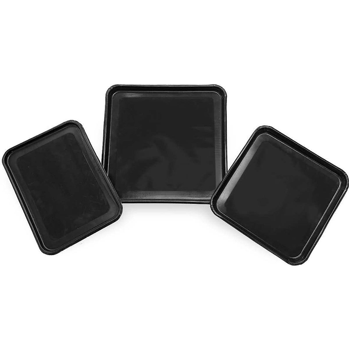 OvenGem® Molded, Seamless Tray/Basket - 11.25" X 11.25" X 0.75"(H) PTFE (Black) - PATENTED (10, Browning Tray)