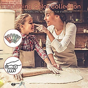 CuttleLab 22-Piece Stainless Steel Measuring Cups and Spoons Set, Tad Dash Pinch Smidgen Drop Mini Measuring Spoons, Measuring Stick Leveler, Measurement Conversion Chart Fridge Magnet, (Country Chic)