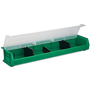 Akro-Mils 40321 Lengthwise Plastic Divider for 30320 AkroBin Storage Bins, Black, (7-Pack)