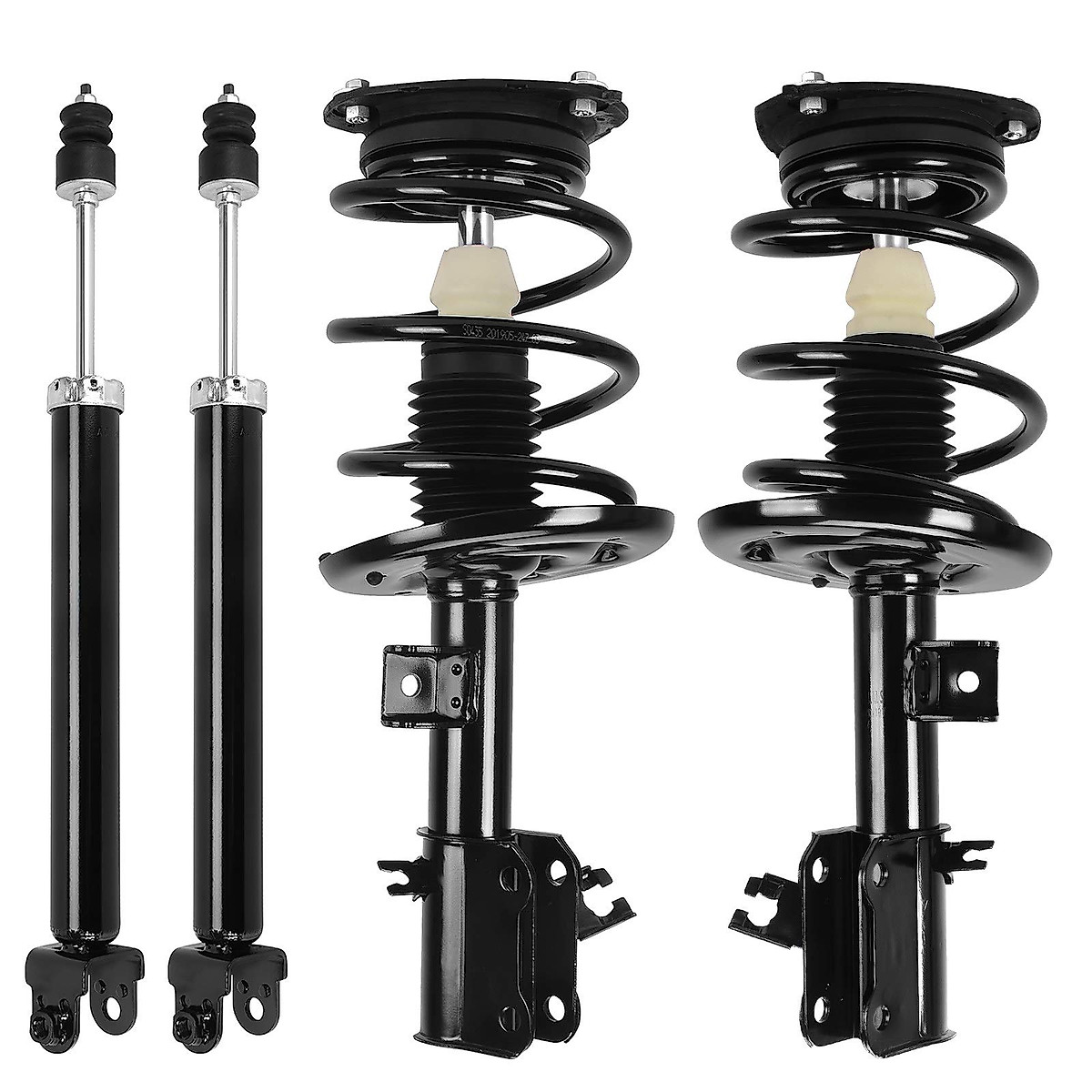 AUTOSAVER88 Front Complete Struts & Rear Shock Absorbers Compatible with 2007-2012 Exc. Hybrid 2013 Altima S 2.5L Coupe